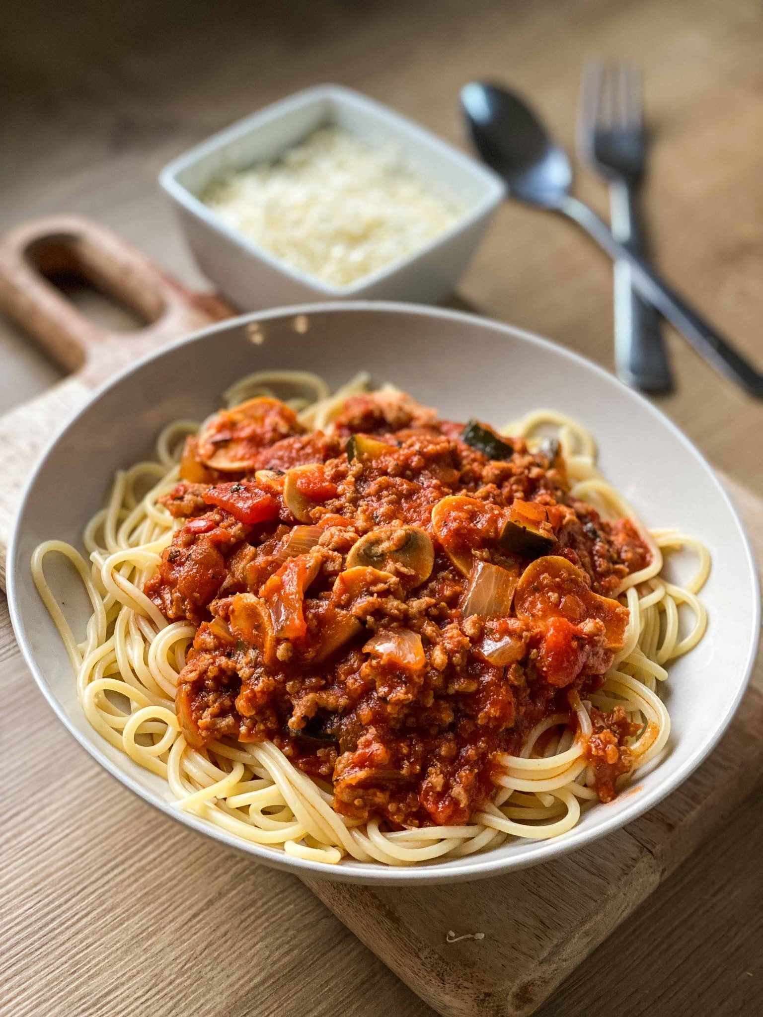 Spaghetti Met Groenten-tomatensaus - Kapitein Mam's Keuken